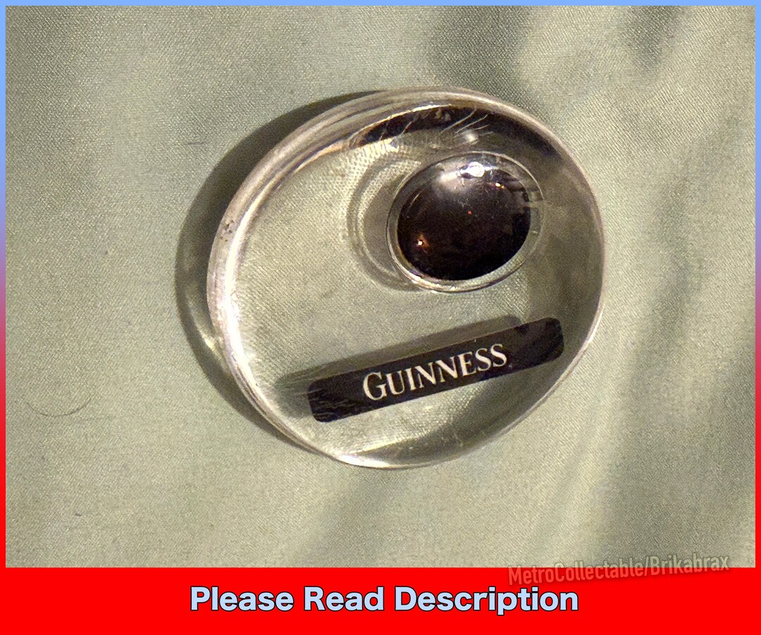 A Drop of Guinness Small Resin Paperweight Novelty Gift Circa 2000 ...