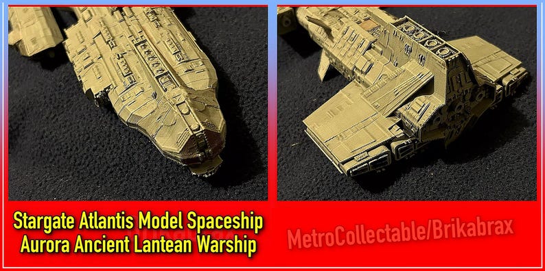 3D Model Spaceship Stargate Atlantis / SG1: Ancient Warship (aurora ...