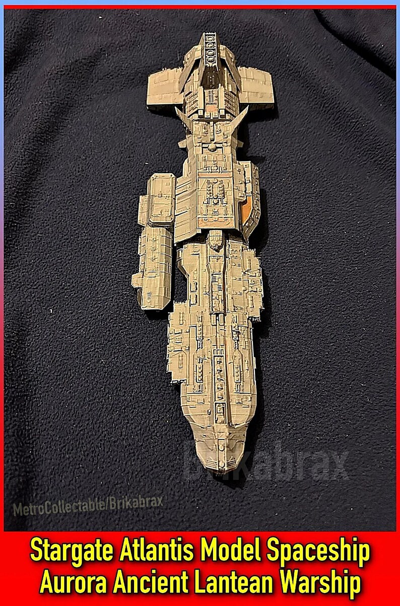 3D Model Spaceship Stargate Atlantis / SG1: Ancient Warship (aurora Class) 29cm 3D Printed Model ...