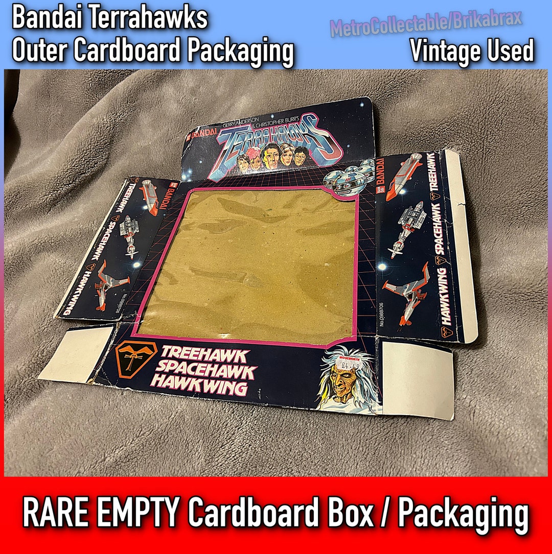 Collectors Rare Empty Cardboard Box for Terrahawks Toy Set 1983 Bandai ...