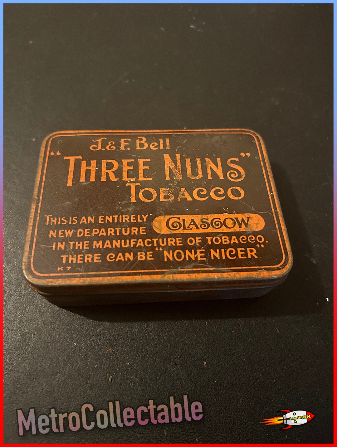 Antique Tobacco Tin: J & E Bell Three Nuns Tobacco Tin Circa - Etsy