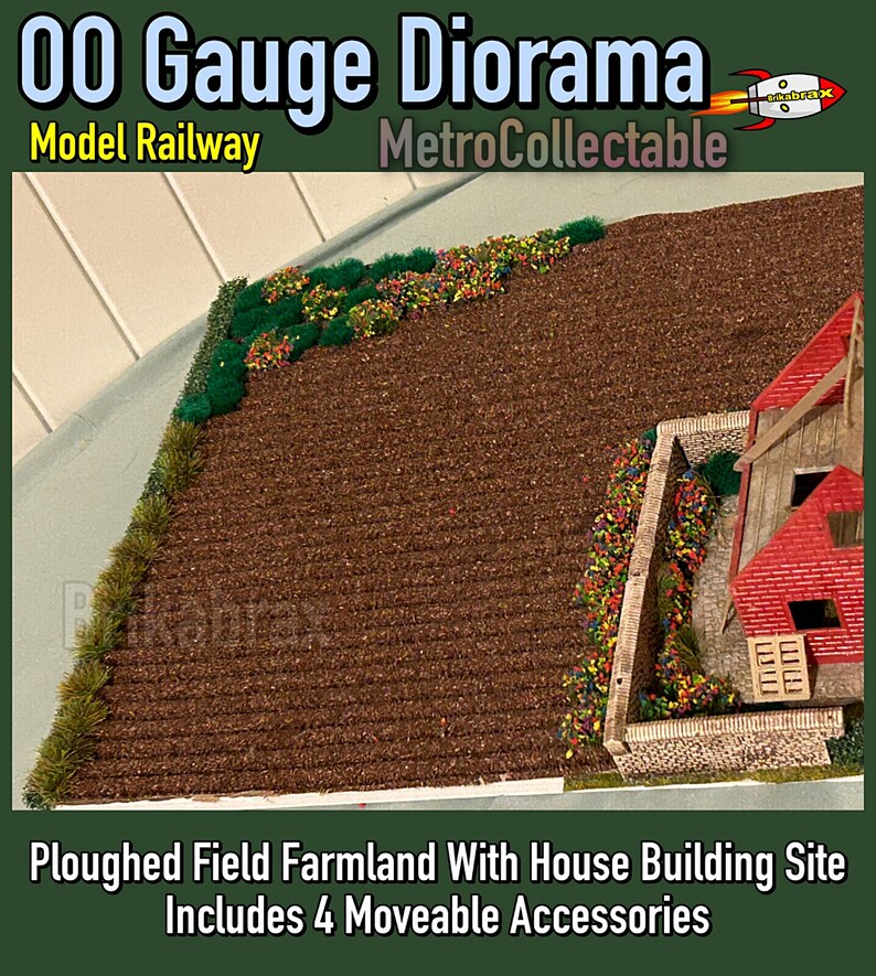 Model Railway 00 Gauge Diorama Ploughed Field Farmland With - Etsy Model Railway 00 Gauge Diorama Ploughed Field Farmland With - Etsy