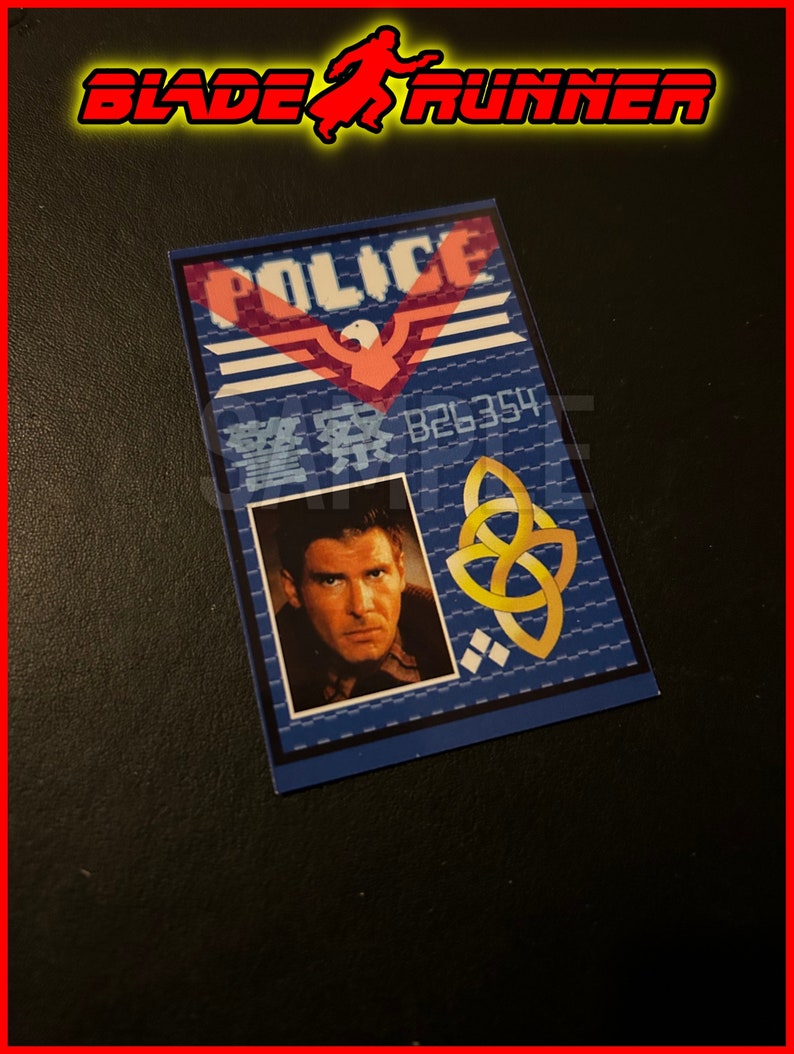 Replica Inspired Prop & Cosplay Blade Runner ID Card: Deckard - Etsy