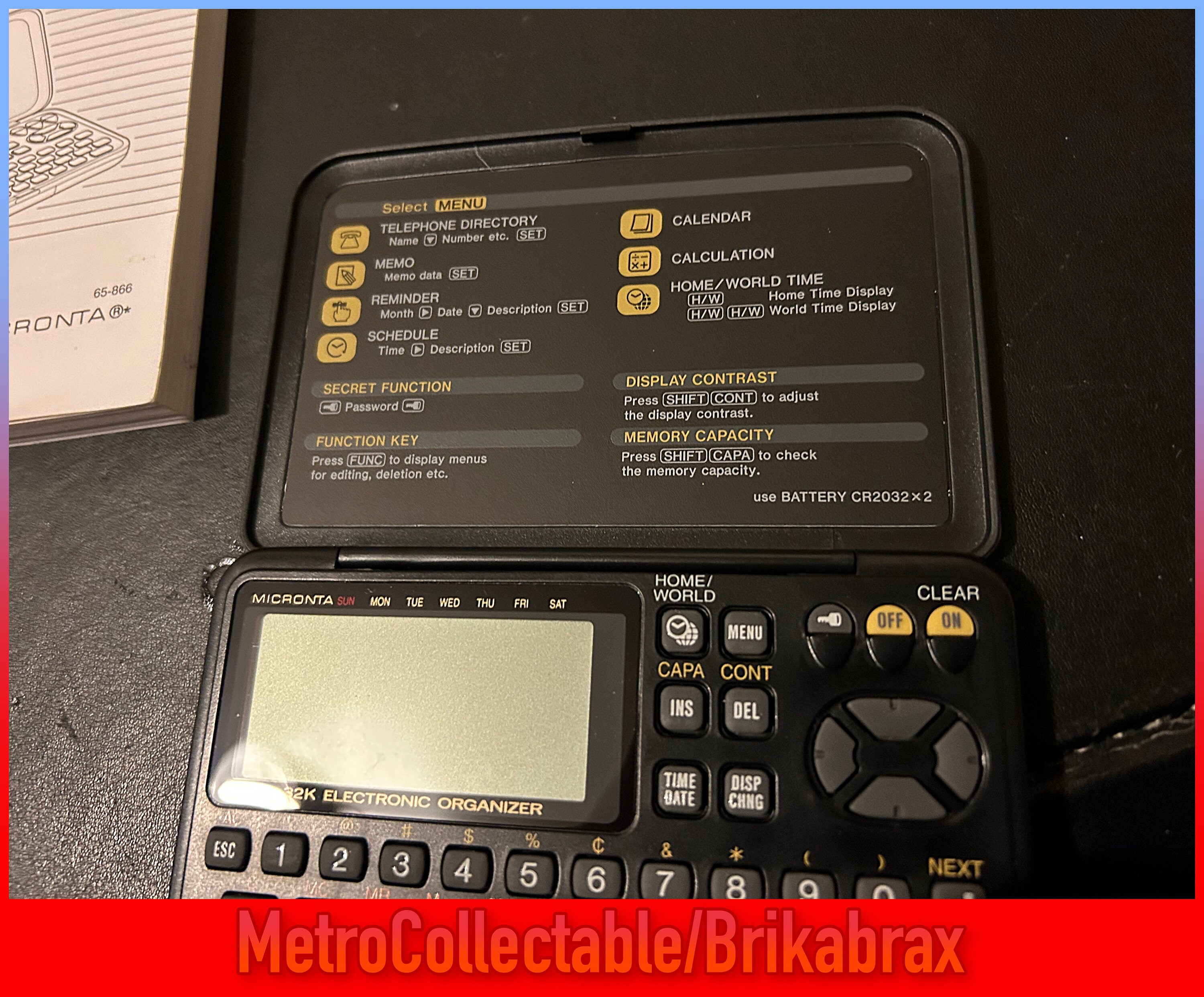Micronta 32K EC-357 Electronic Pocket Organizer With - Etsy Singapore