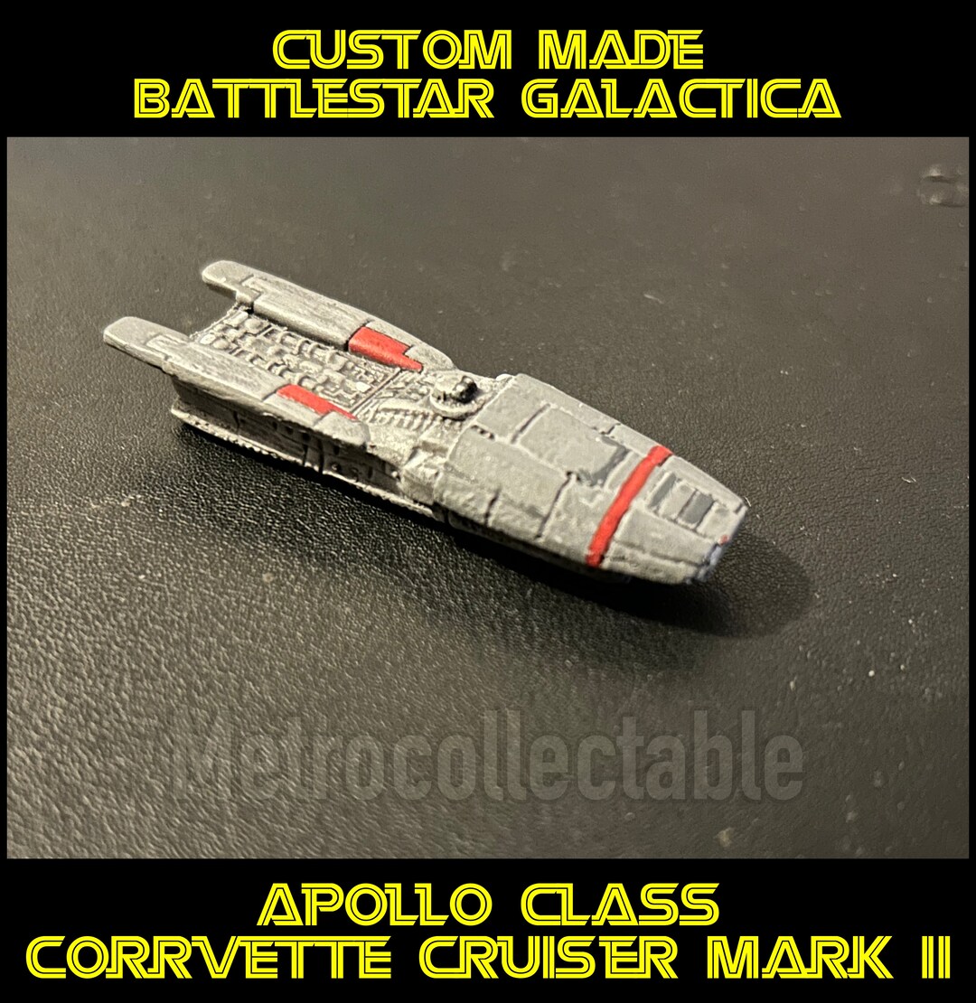 Battlestar Galactica Custom Made: Apollo Class Corvette Cruiser Mark II ...