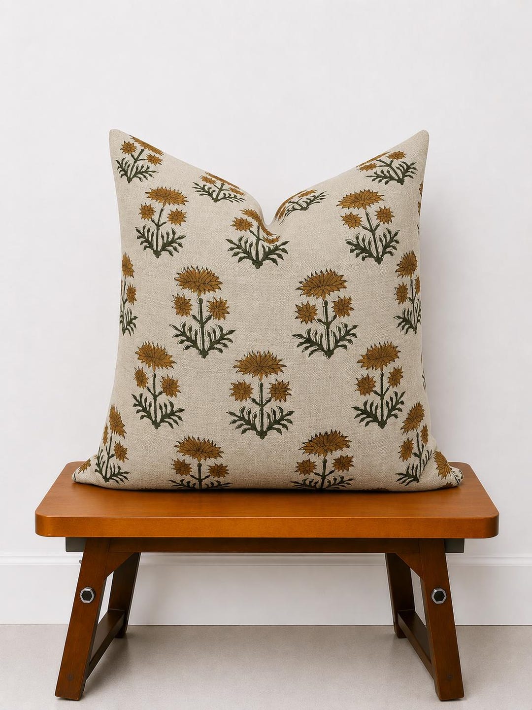 Farmhouse Decorative Cushion Cover Indian Block Print Pillow Handmade ...