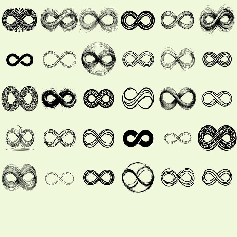 Infinity Symbol Svg Bundle, Infinity Symbol Vector, Infinity Symbol ...