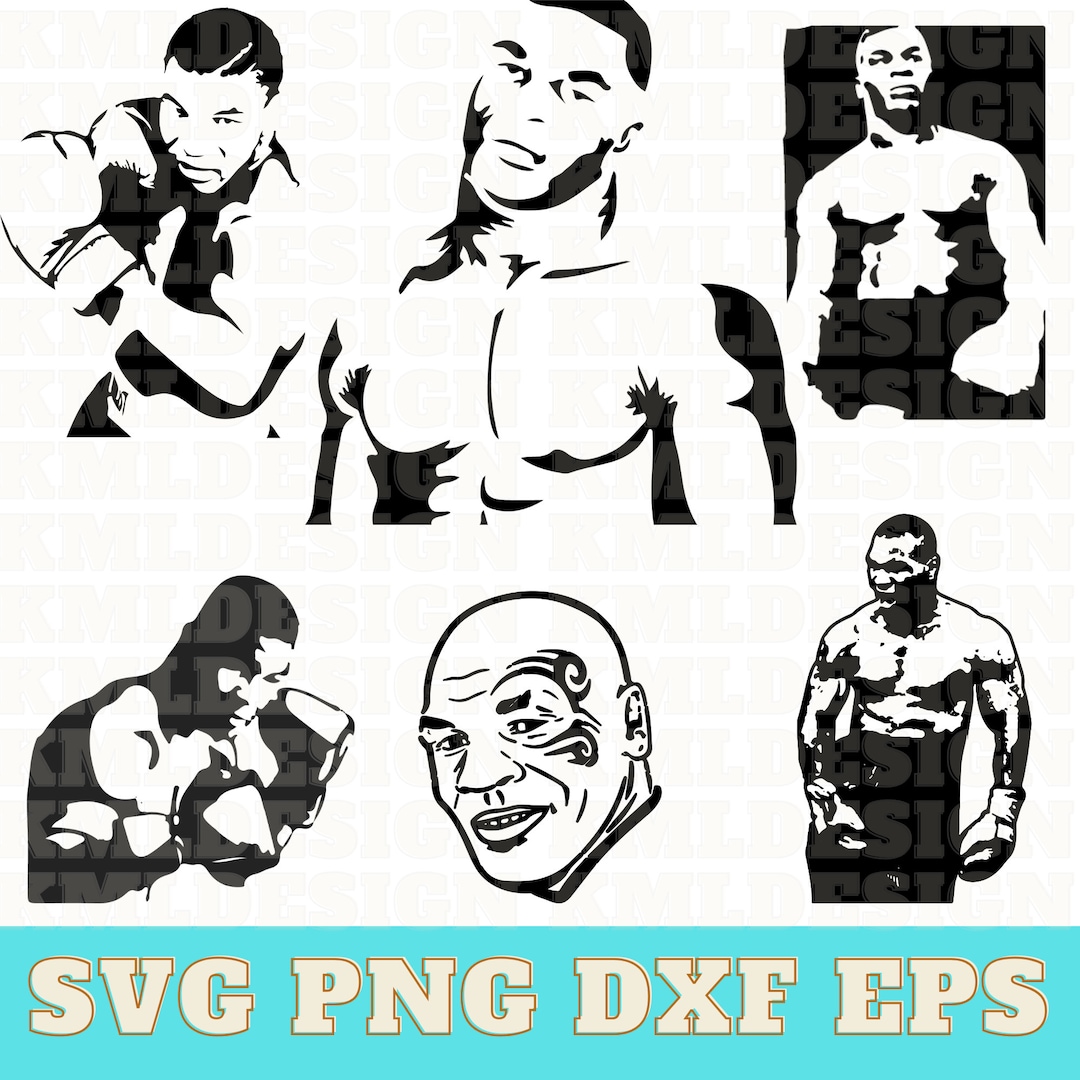 6 Mike Tyson Svg Bundle, Mike Tyson Vector, Mike Tyson Clipart, Tyson ...