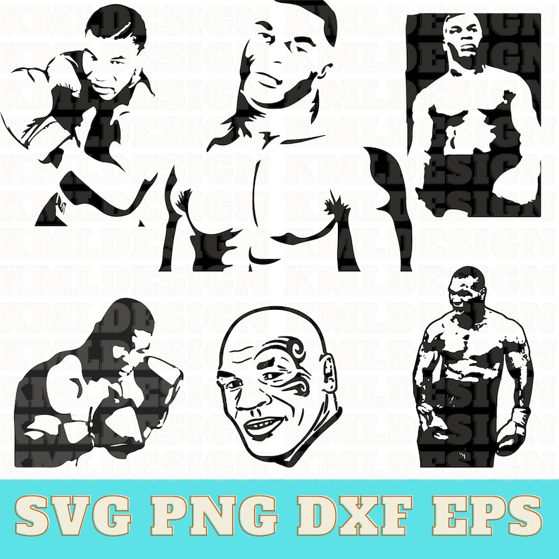 6 Mike Tyson Svg Bundle, Mike Tyson Vector, Mike Tyson Clipart, Tyson ...