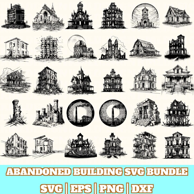Abandoned Building - Etsy
