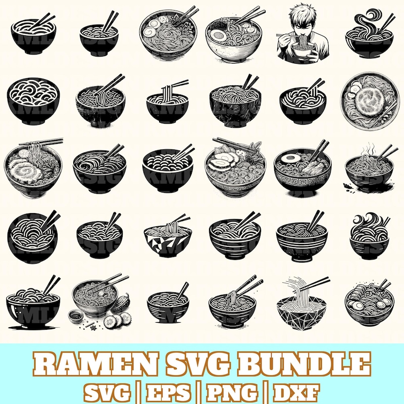 Ramen Svg - Etsy