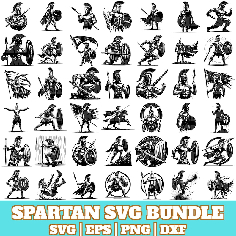 Spartan Svg Bundle, Spartan Warrior Svg Bundle, Spartan Helmet Cricut ...