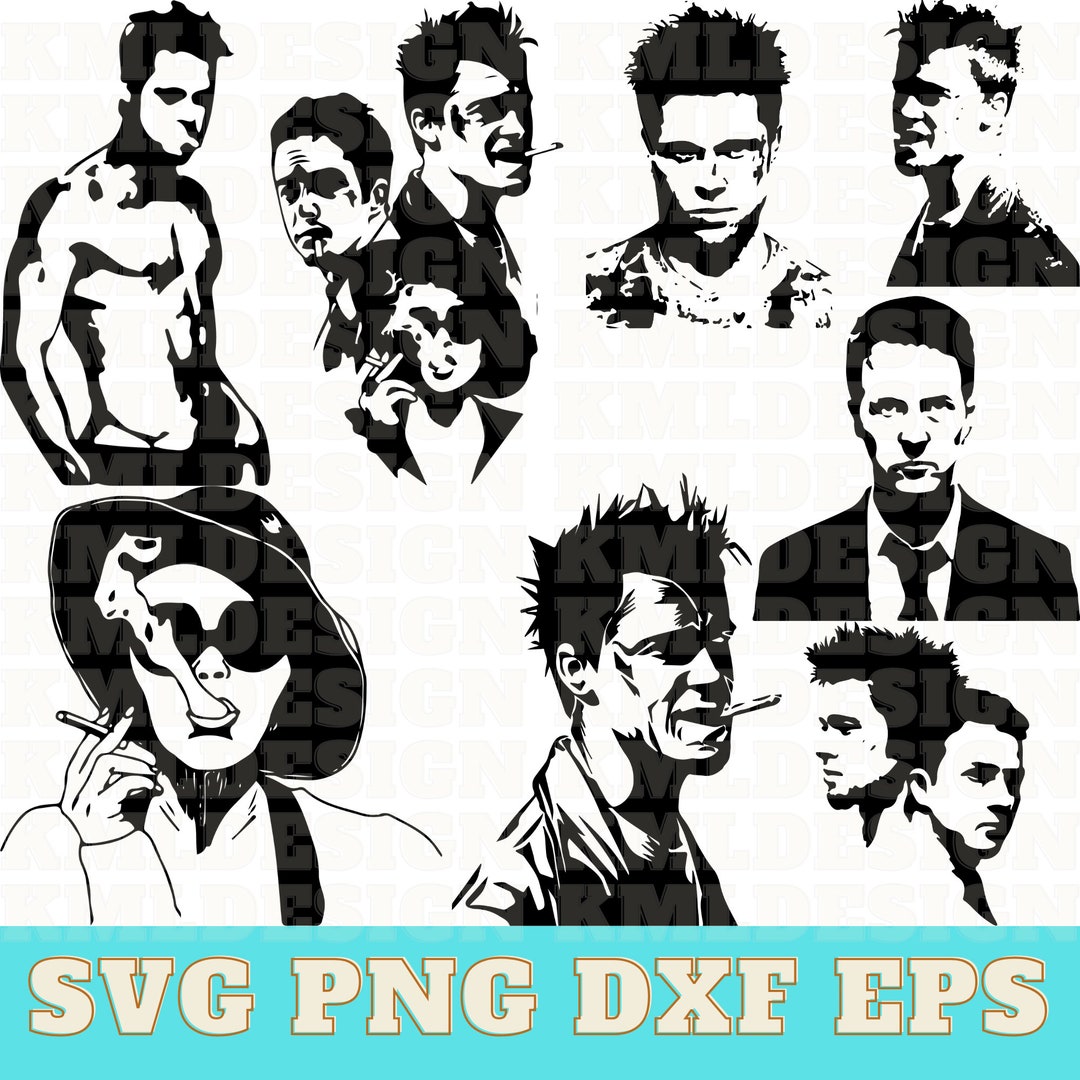 8 Fight Club Svg Bundle, Fight Club Vector, Fight Club Clipart, Tyler ...