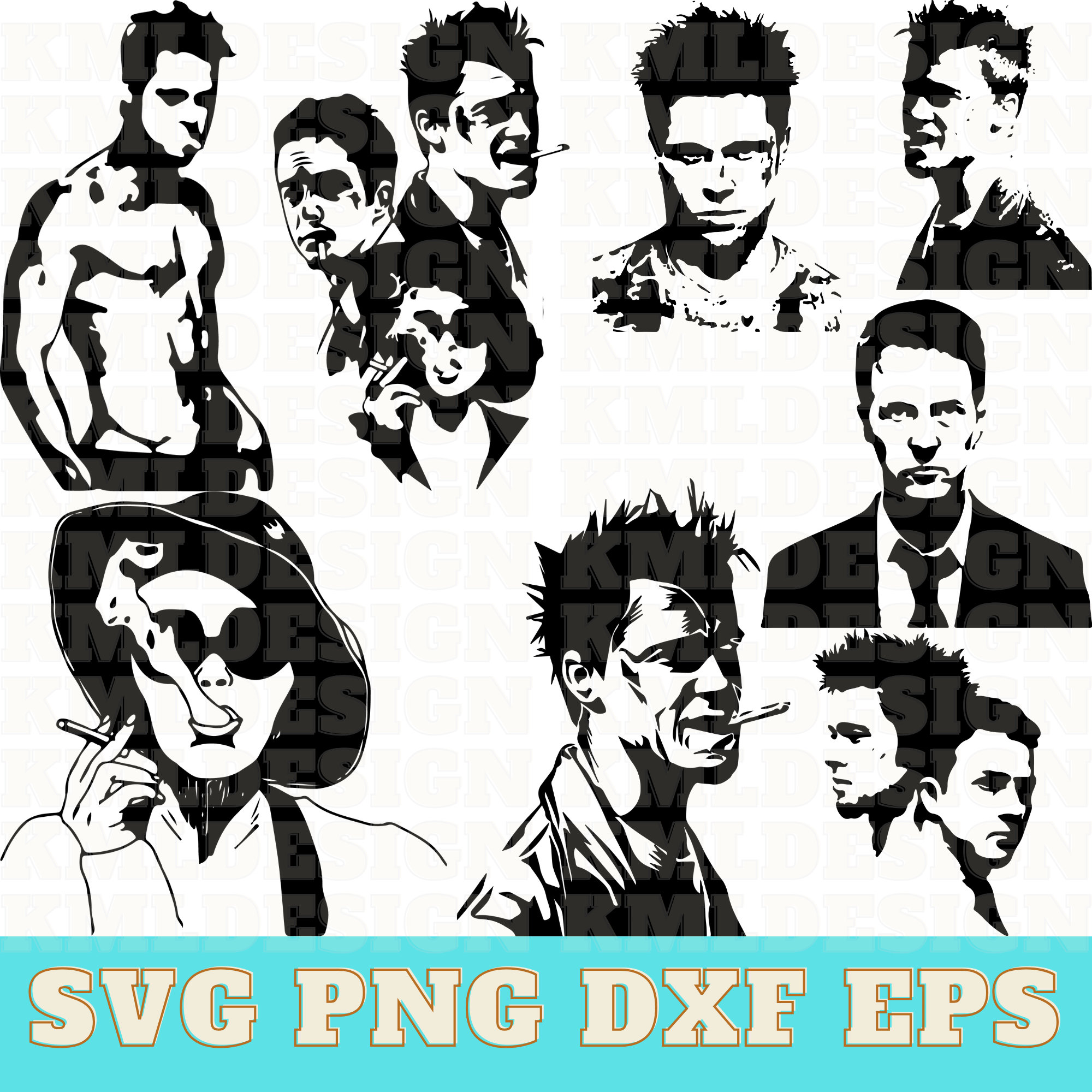 8 Fight Club Svg Bundle, Fight Club Vector, Fight Club Clipart, Tyler ...