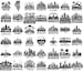 148 Cityscape SVG Bundle, Cityscape Silhouette,cityscape Png, Modern ...