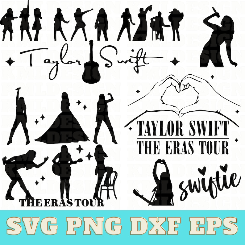 6 Taylor Swift Svg Bundle, Taylor Swift Vector, Taylor Swift Clipart ...
