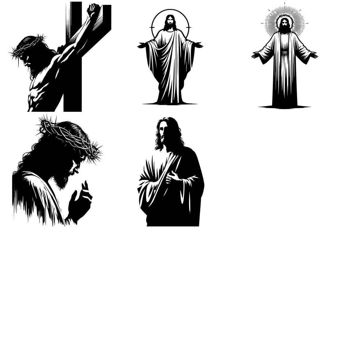 Jesus Christ Svg Bundle, Jesus Christ Cut Files, Jesus Christ SVG ...