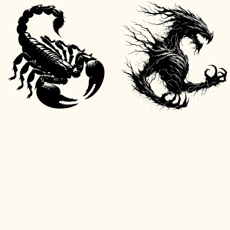 Dark Mythical Creature Svg Bundle, Dark Mythical Creature Silhouette ...