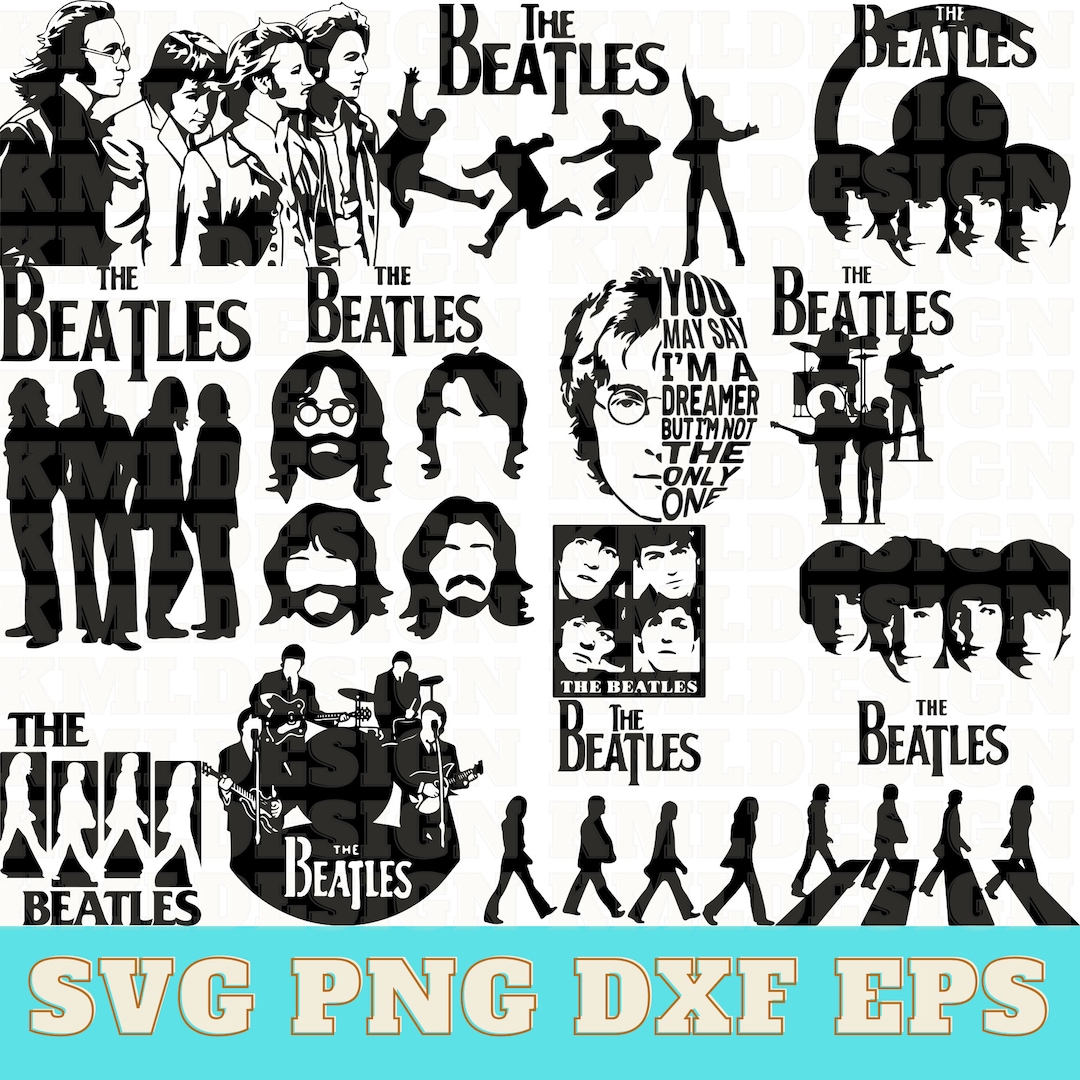 13 the Beatles Svg Bundle, the Beatles Vector, the Beatles Clipart, the ...