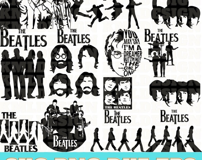 8 the Beatles Svg Bundle, the Beatles Shirt Svg, the Beatles Png, Music ...