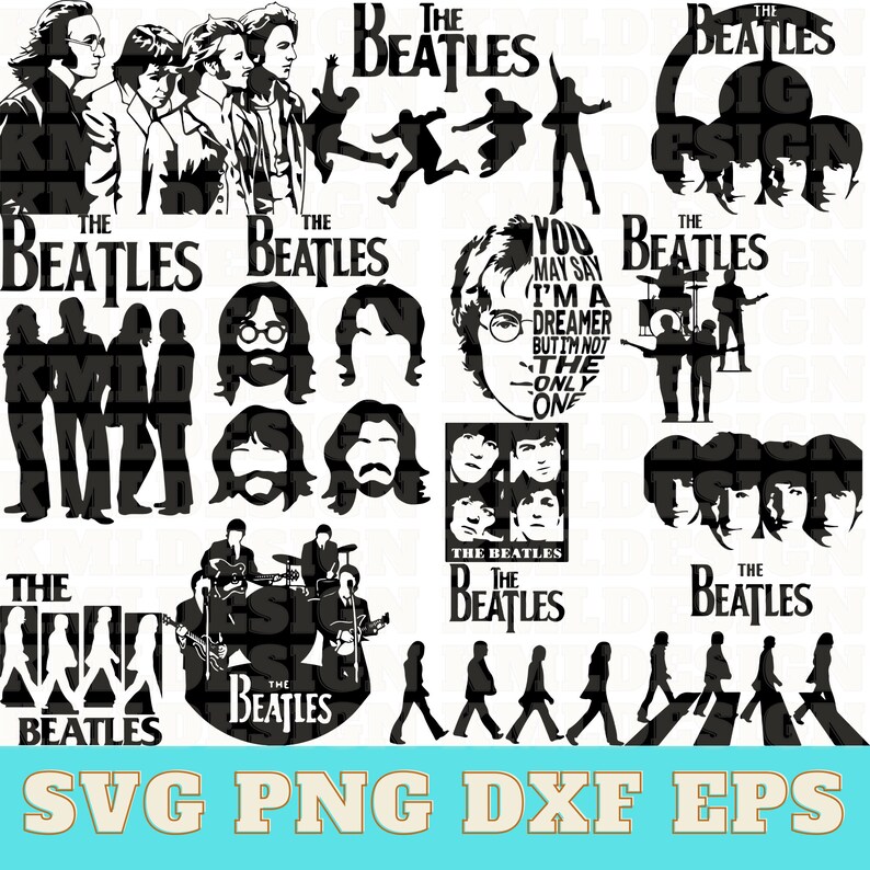 13 the Beatles Svg Bundle, the Beatles Vector, the Beatles Clipart, the ...