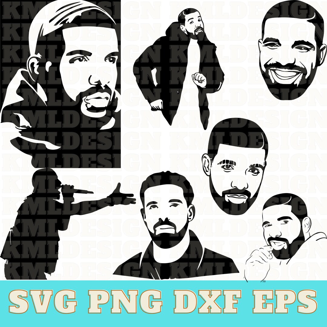 7 Drake Svg Bundle, Drake Svg, Drake Vector, Drake Silhouette, Drake ...