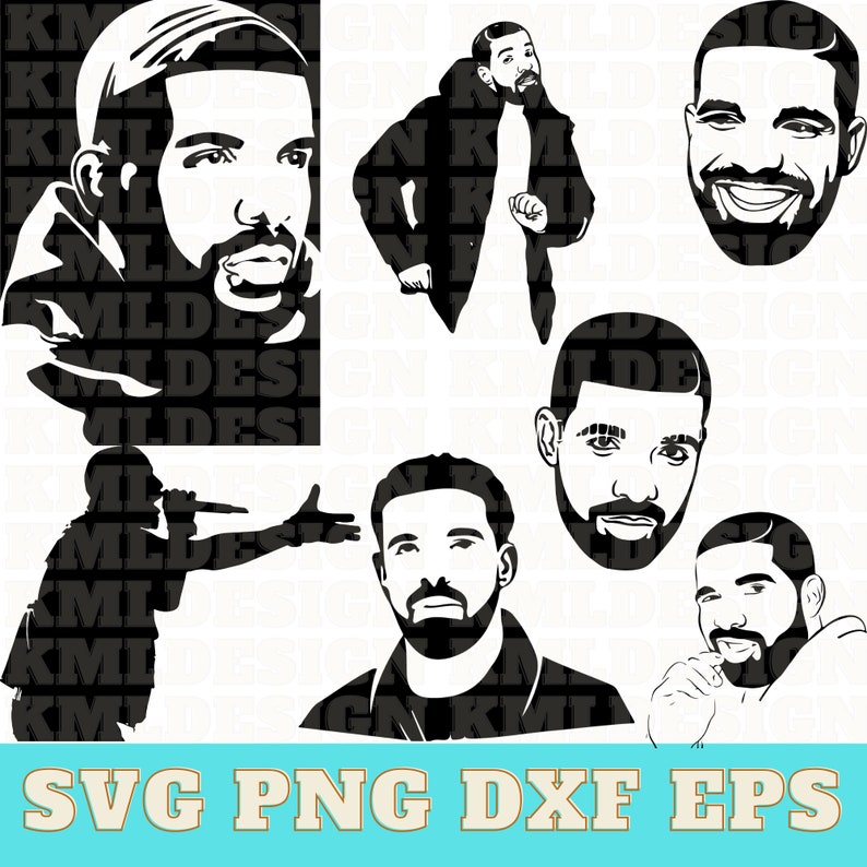7 Drake Svg Bundle, Drake Svg, Drake Vector, Drake Silhouette, Drake ...