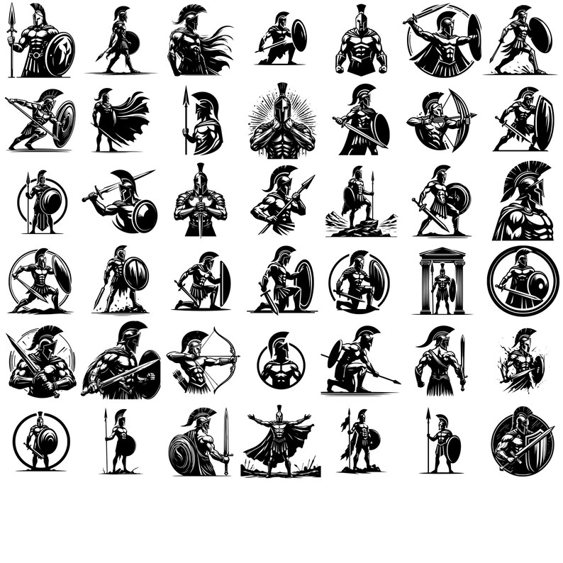 Spartan Svg Bundle, Spartan Warrior Svg Bundle, Spartan Helmet Cricut ...