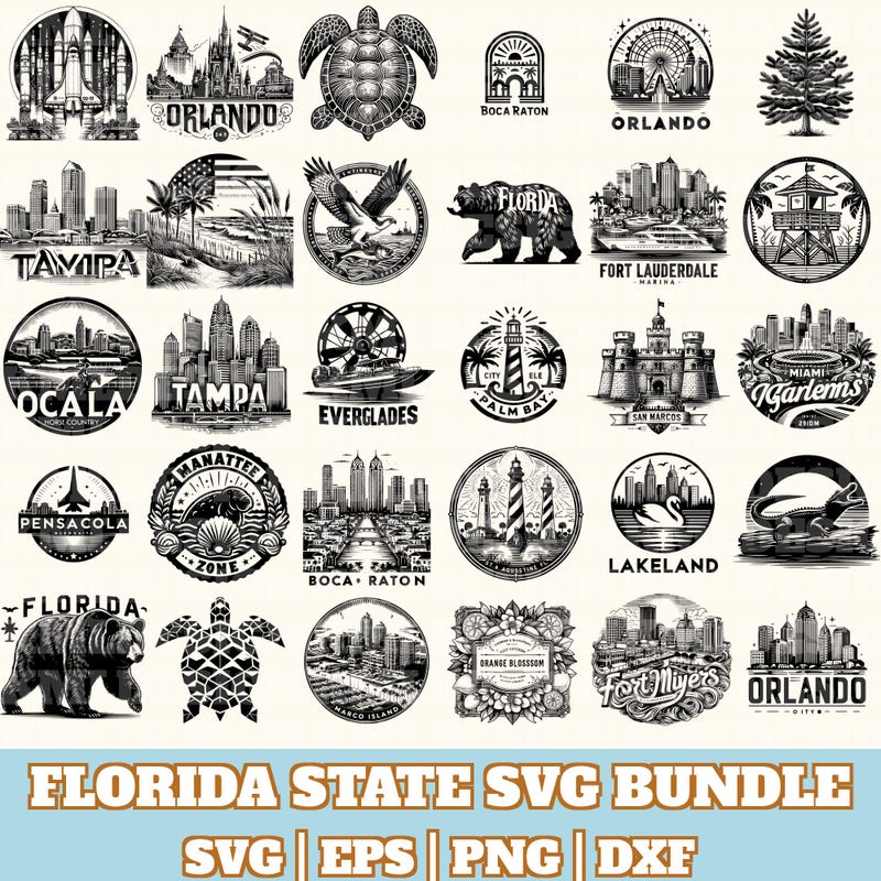 Florida State Svg - Etsy
