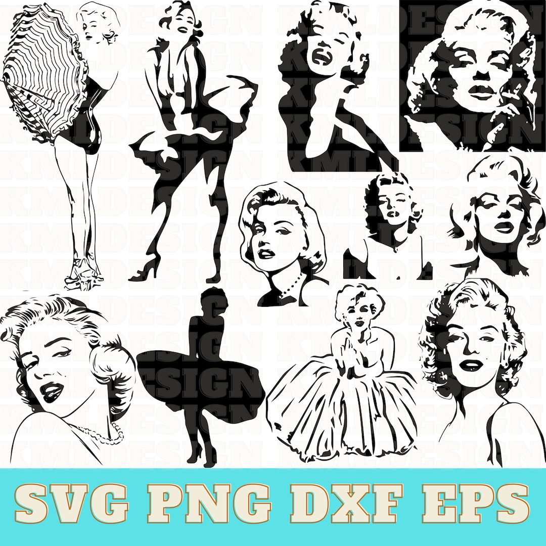 11 Marilyn Monroe Svg Bundle, Marilyn Monroe Vector, Marilyn Monroe ...