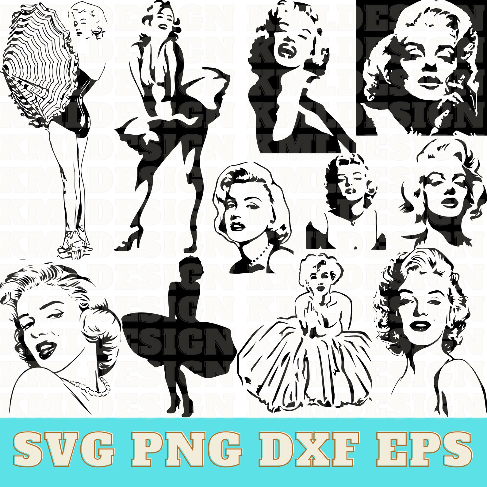11 Marilyn Monroe Svg Bundle, Marilyn Monroe Vector, Marilyn Monroe ...