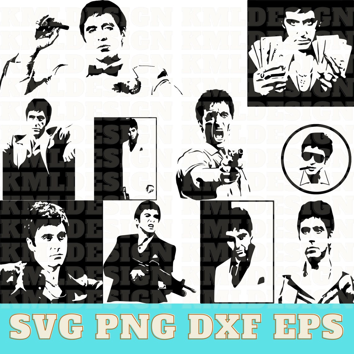 11 Scarface Svg Bundle, Scarface Vector, Scarface Clipart, Tonymontana ...