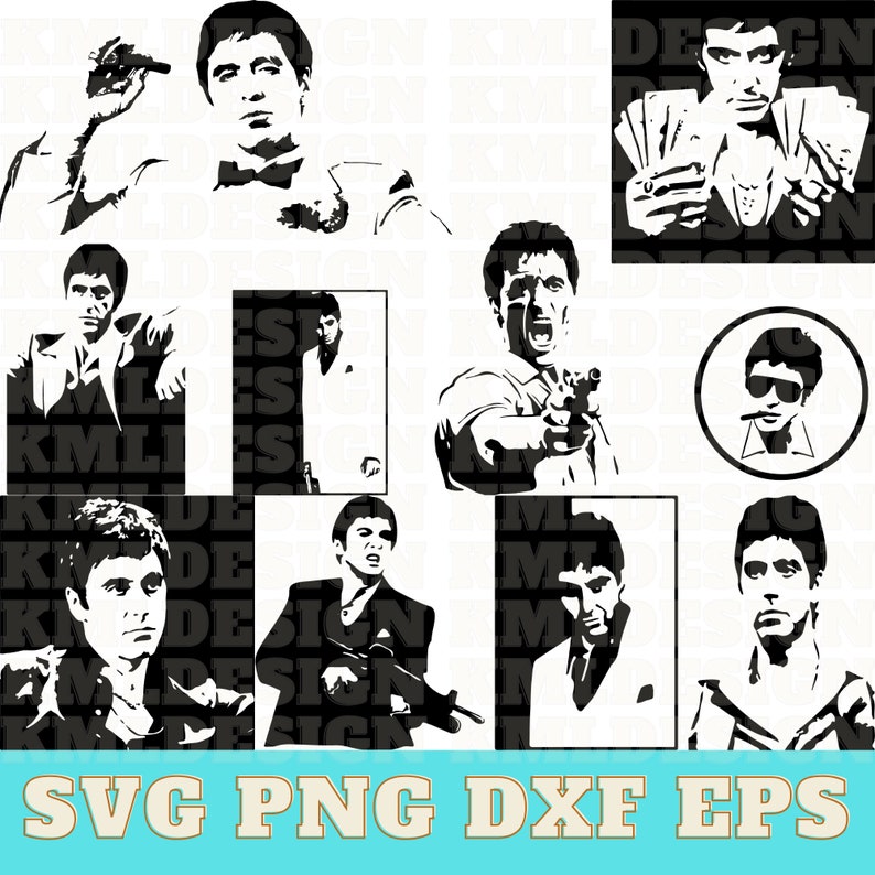 11 Scarface Svg Bundle, Scarface Vector, Scarface Clipart, Tonymontana ...