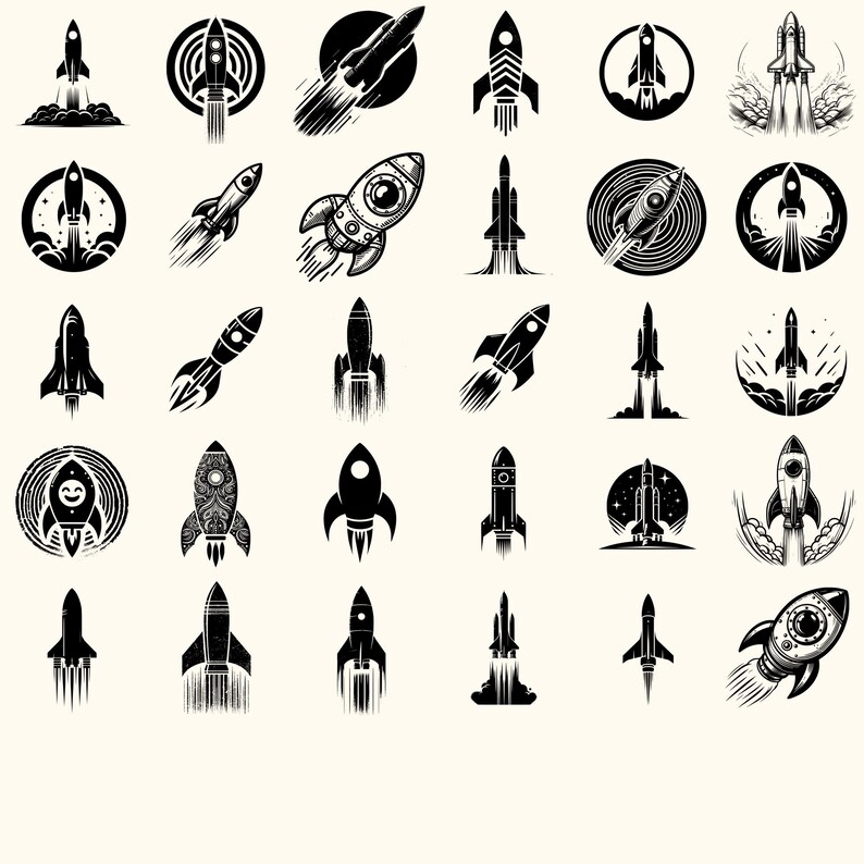 Space Rockets Svg Bundle, Space Rockets Vector, Space Rockets ...