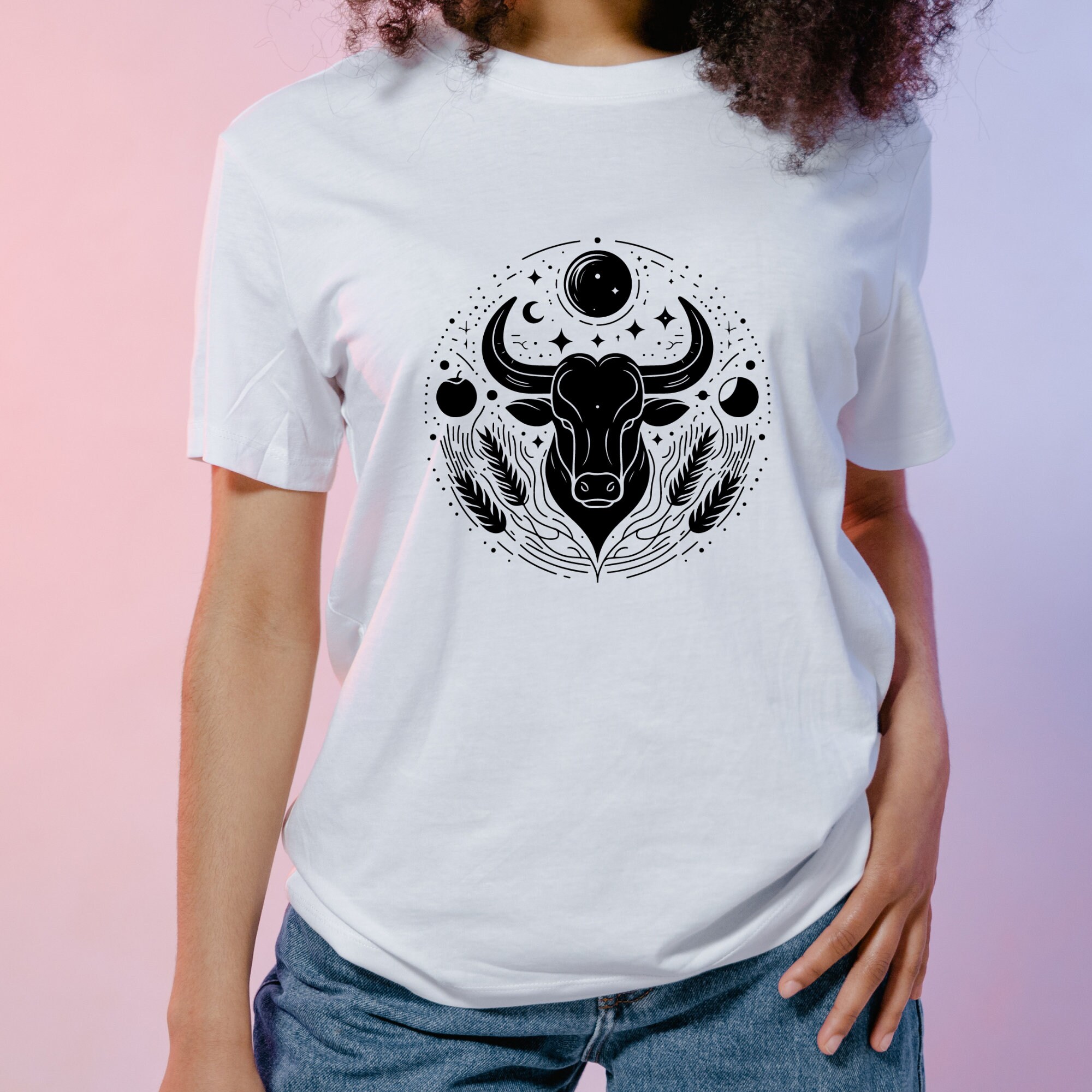 Taurus Zodiac Vector Art, Taurus Zodiac Svg Files, Taurus Sign Art ...