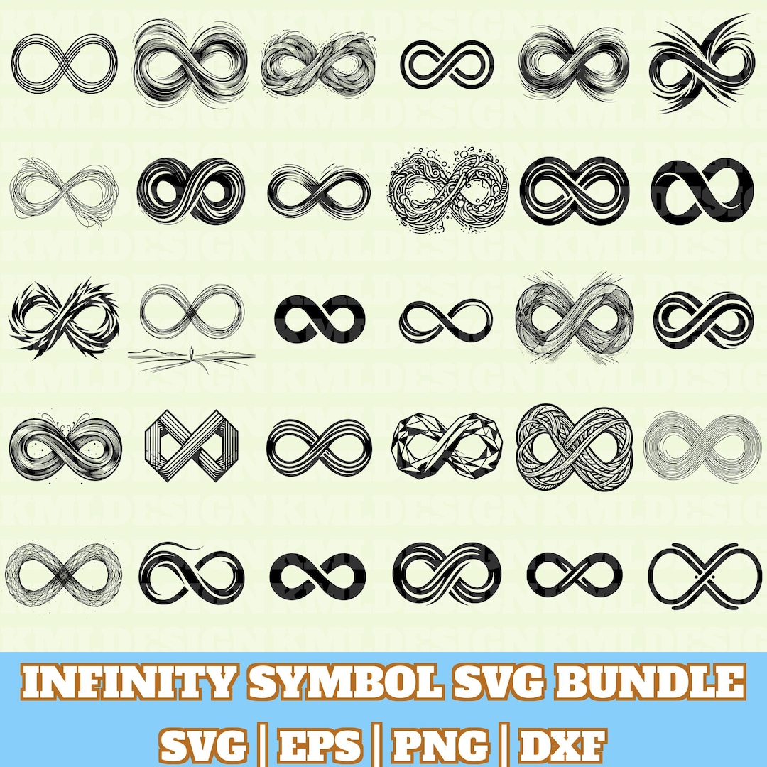 Infinity Symbol Svg Bundle, Infinity Symbol Vector, Infinity Symbol ...