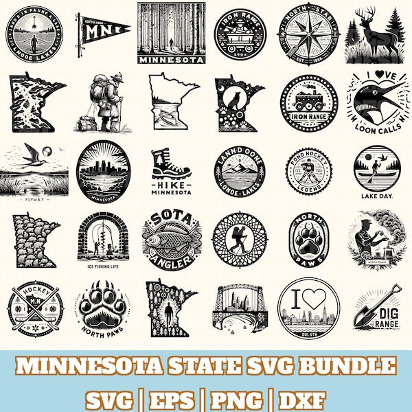 Minnesota State Svg - Etsy