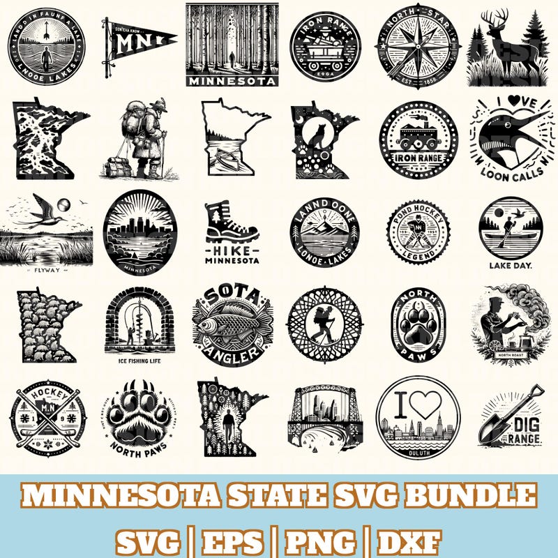 Minnesota State Svg - Etsy