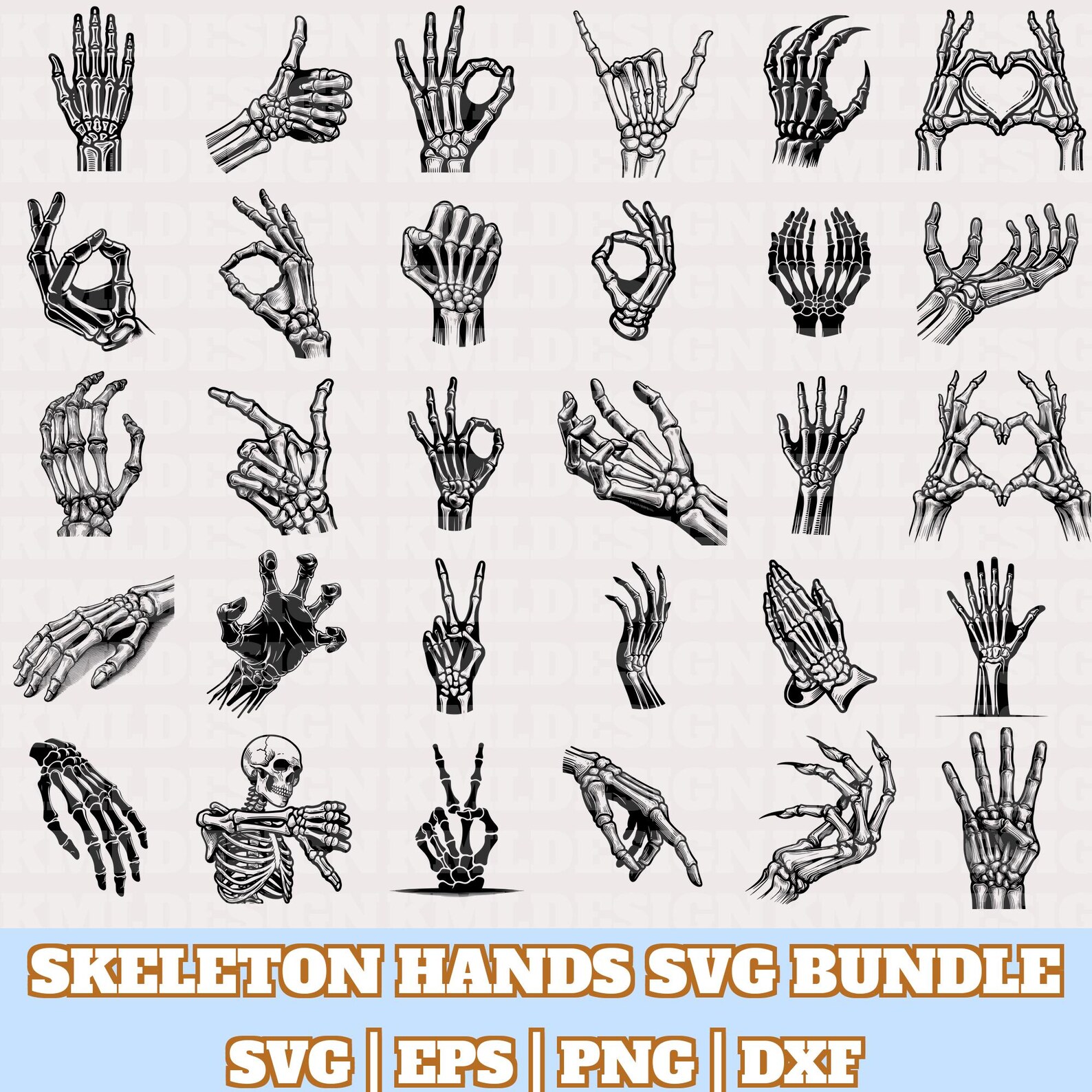 Skeleton Hands Svg Bundle, Zombie Hands Vector, Skeleton Hands ...