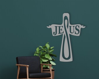 Jesus Cross Metal - Etsy