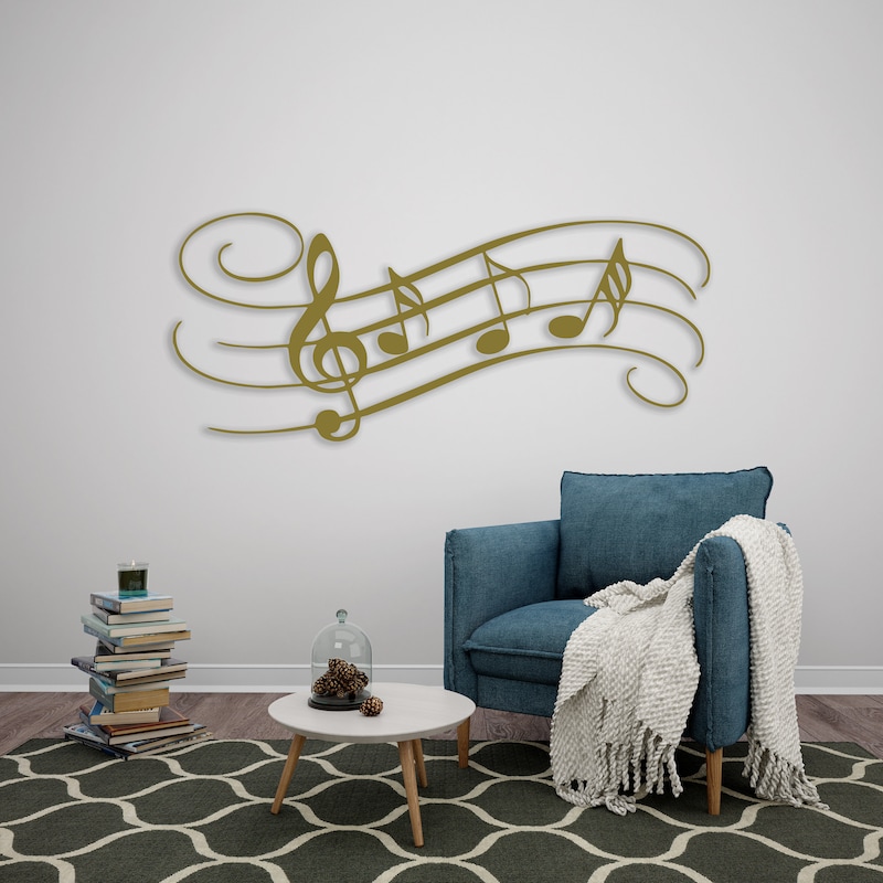 Music Notes Wall Art - Etsy