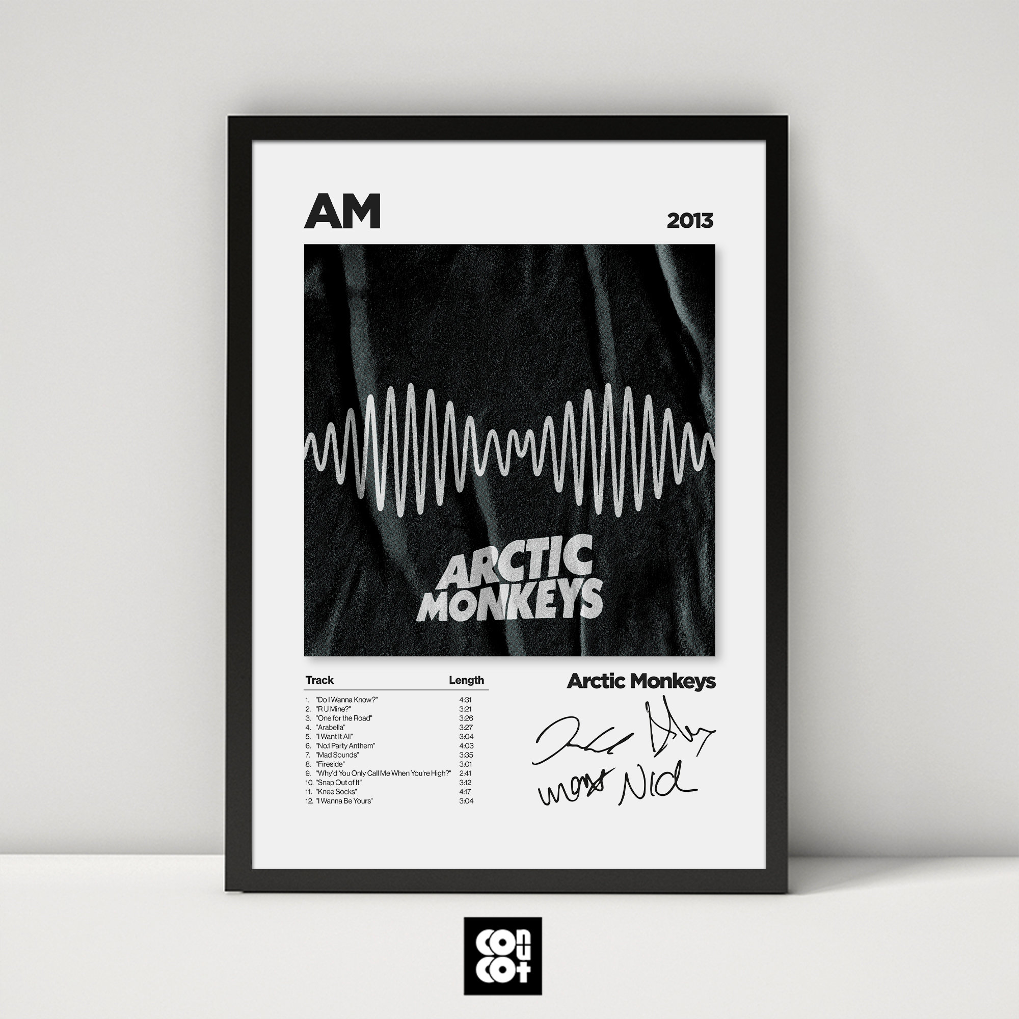 AM Arctic Monkeys - ALBUM With Autographs Print Copies | Poster Signed ...