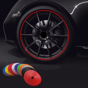 8M Rim Blades // Rim Decoration // Colorful Rim Tire Guard // Rubber ...