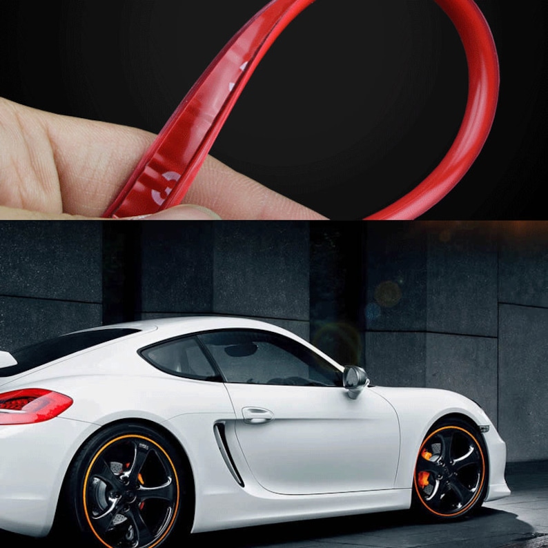 8M Rim Blades // Rim Decoration // Colorful Rim Tire Guard // Rubber ...