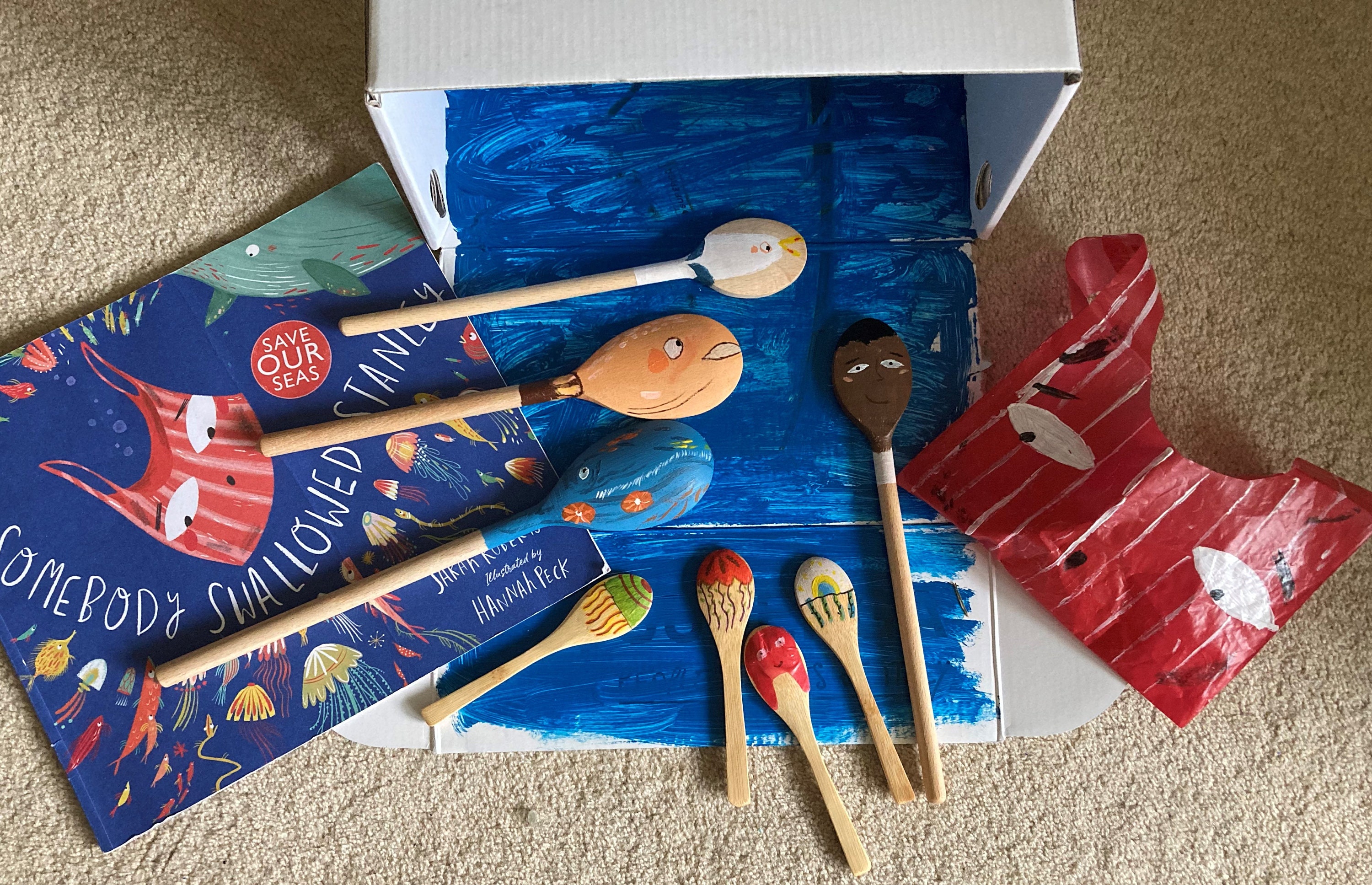 Story Boxes somebody Swallowed Stanley the Storm Whale the - Etsy