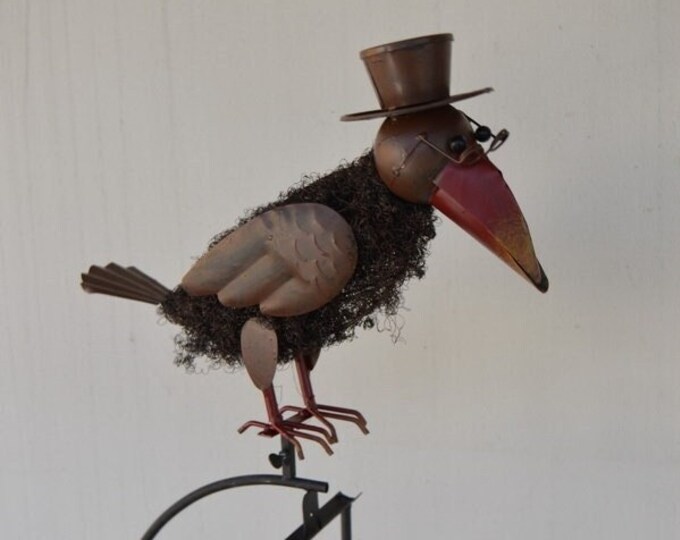 Balancer Funny Raven - Metal Figurine for Garden - Rustical Gift ...