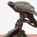 Dangerous Eagle Bronze Statue on Marble Base Amazing Buzzard Sculpture ...