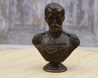 Russian Emperor ROMANOV NICHOLAS II Bust Statue - Etsy