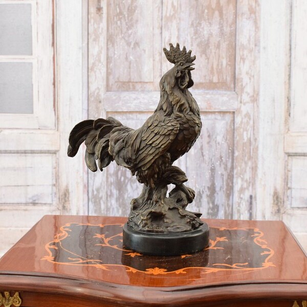 Rooster Statue - Etsy