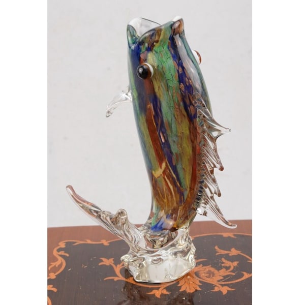 Italian Glass Fish Statue - Etsy